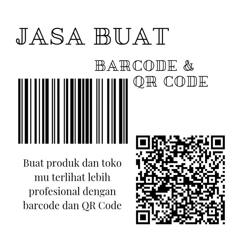 Jual Jasa buat Barcode dan QR Code untuk Produk dan Toko | Shopee Indonesia