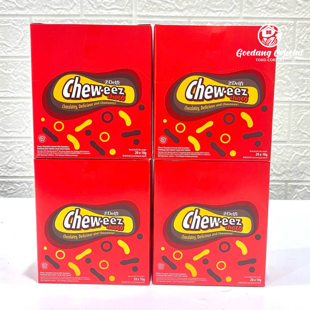 Jual Coklat Delfi Chew-eez Cheweez Coklat Permen Choco Box (Isi 20 pcs ...