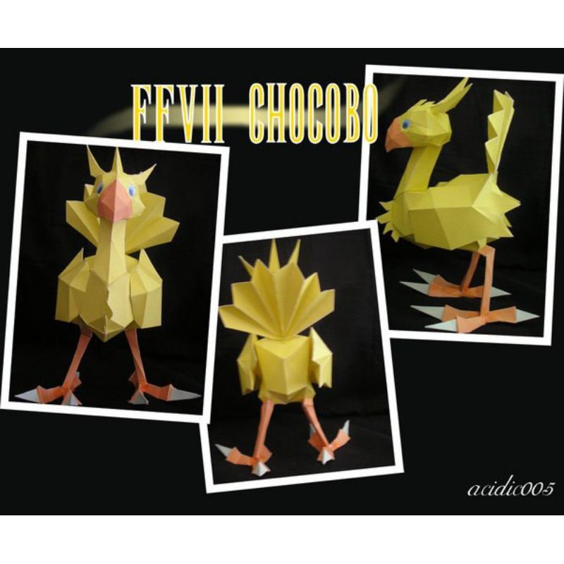 Jual Final Fantasy Low Poly Chocobo papercraft | Shopee Indonesia
