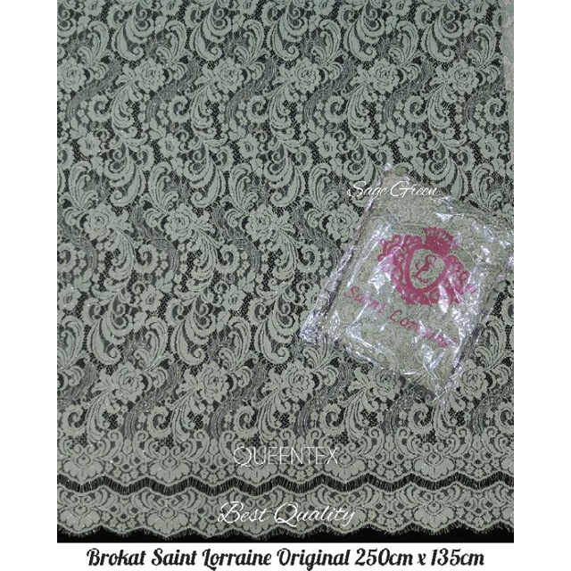 Jual Brokat Semi Perancis Metalik SL Kain Kebaya/Dress(Perpanel 2,5m ...