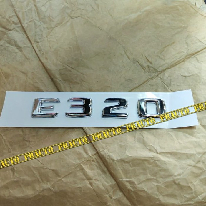 Jual Emblem Tulisan " E320 " / Emblem Letter Mercedes Benz - logo mercy ...