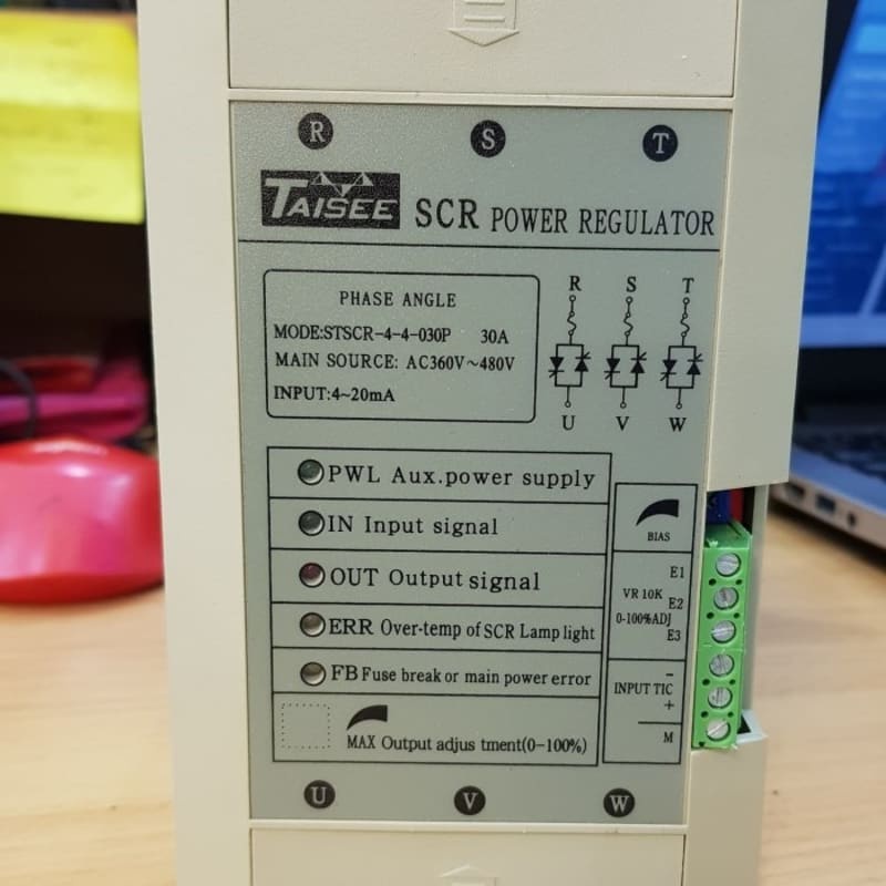 Jual SCR POWER REGULATOR TAISEE STSCR-4-4-030P 30A AC360-480V 4-20mA ...