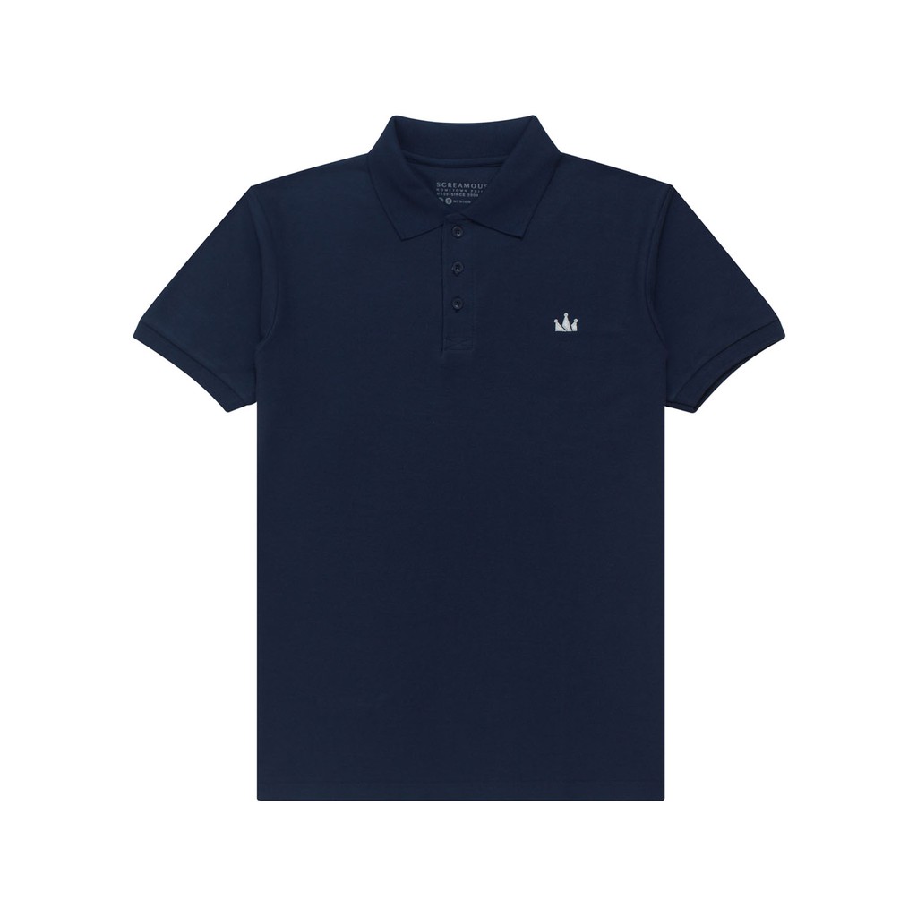 Jual Screamous Polo Shirt - POLO SHIRT CROWN MISTY NAVY BLUE | Shopee ...