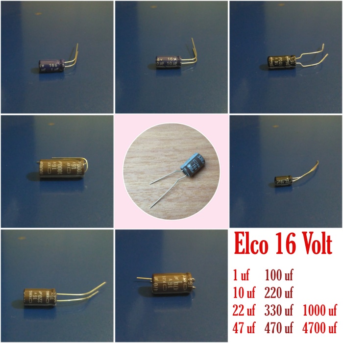 Jual 5-10Pcs Elco 16 Volt 1uf 10uf 22uf 47uf 100uf 220uf 330uf 470uf ...
