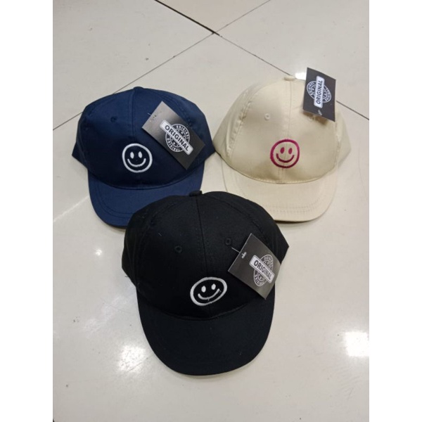 Jual Topi Smile/Topi lidah pendek/pet pendek/baseball trend kekinian ...