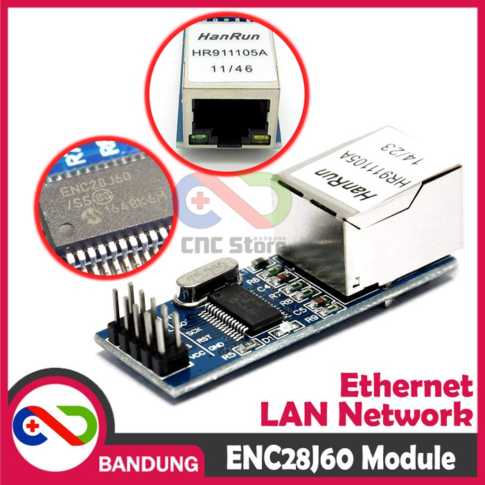Jual ENC28J60 ETHERNET LAN NETWORK MODULE FOR ARDUINO UNO & MEGA ...