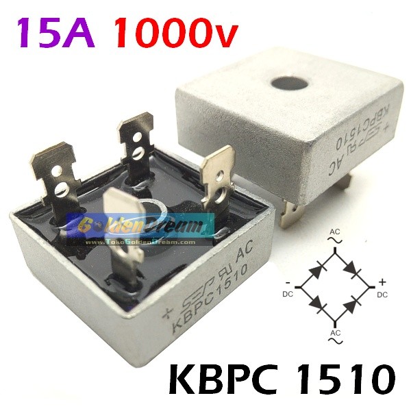 Jual Dioda Jembatan KBPC 1510 15A 1000V Silicon Bridge Rectifier Taiwan SEP | Shopee Indonesia