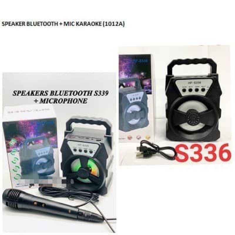 Jual Speaker Bluetooth Portable HF 339 HF 336 free microphone / Speaker ...