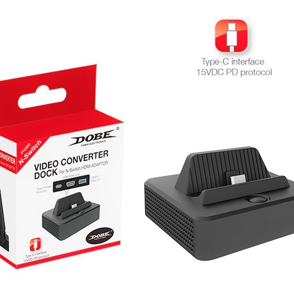 Jual Dobe Video converter dock HDMI Nintendo switch Oled Docking ...