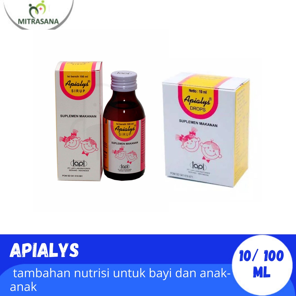 Jual apialys drop 10ml / apialys syrup 100ml | Multivitamin Penambah ...