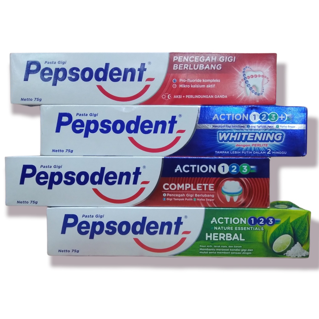 Jual Pepsodent PG 75 gr all variant (anti cavity,whitening,complete ...