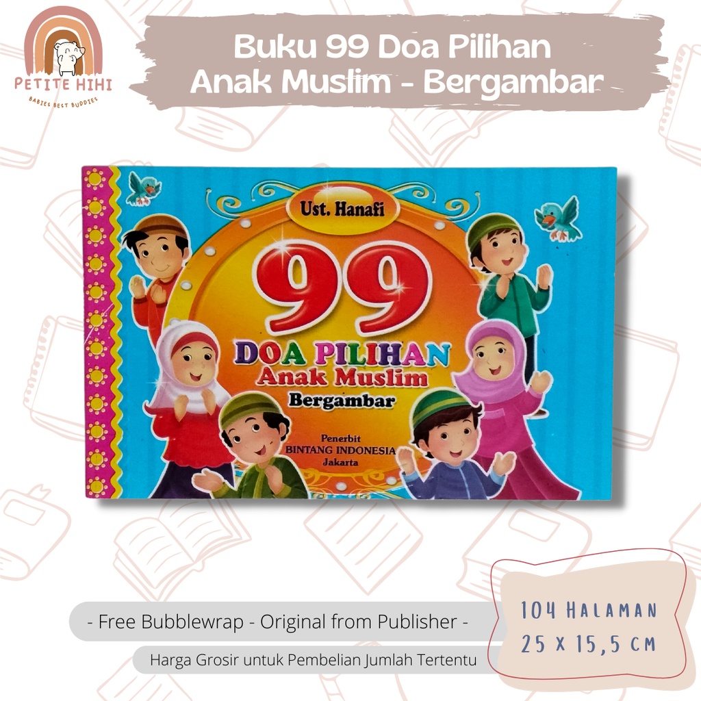 Jual Buku 99 Doa Pilihan Anak Muslim Bergambar | Shopee Indonesia