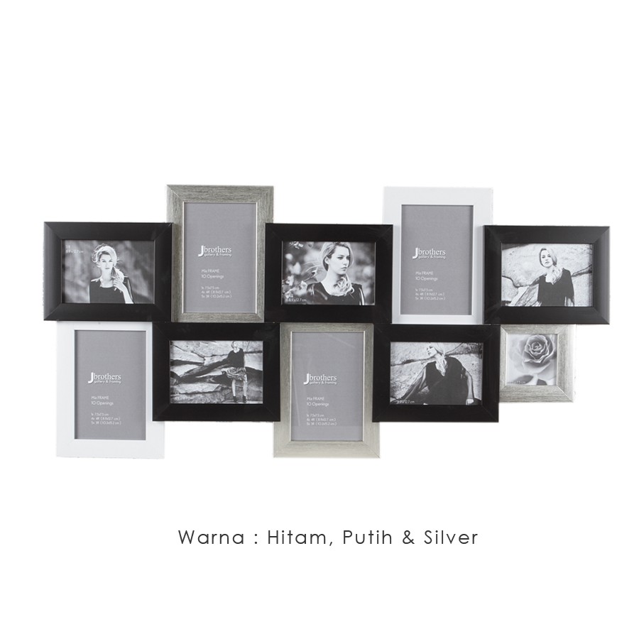 Jual Frame & Cetak Photo Jbrothers Mix Frame 10 Openings MF 12 Hitam ...