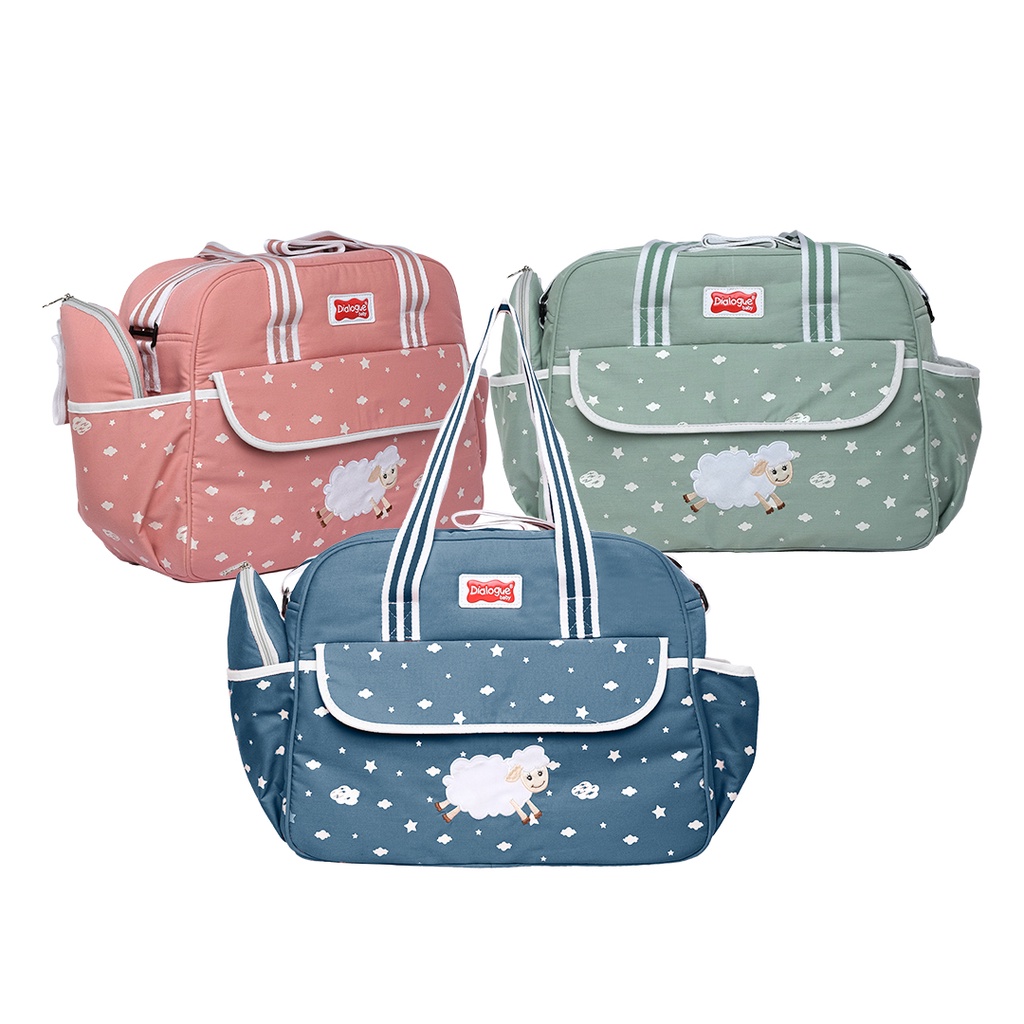 Jual Dialogue Baby Tas Besar + TBS Baby Diaper Bag Sheep Series ...