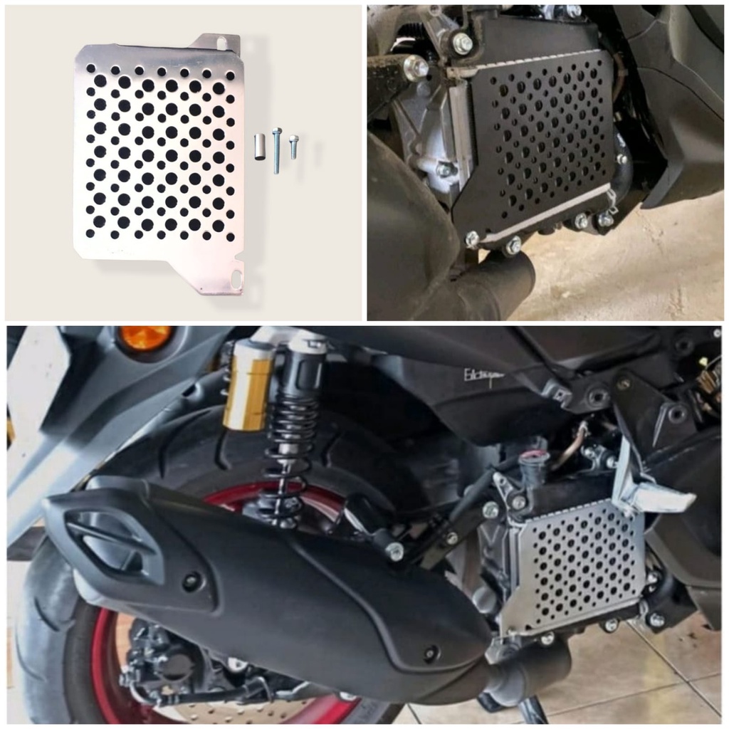 Jual TUTUP COVER RADIATOR CNC NMAX AEROX LEXI ALUMINIUM PLUS BAUT ...