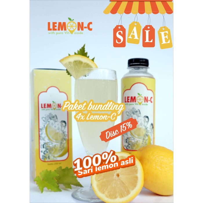 Jual Lemon-C sari lemon asli tinggi kandungan vitamin C (Bundling 4x ...