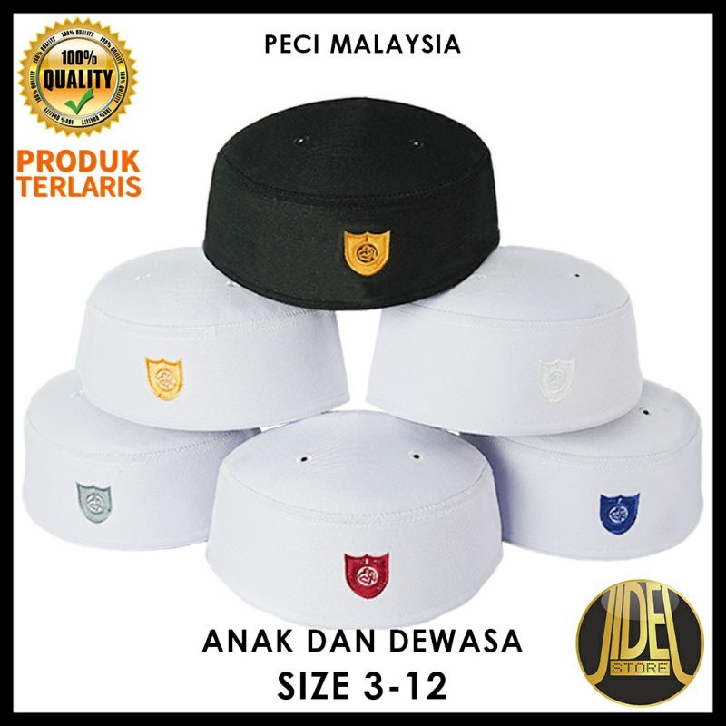 Jual Peci Malaysia Putih Peci malaysia original abdul Karim peci ...