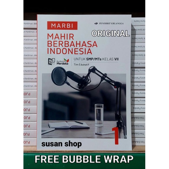 Jual Buku MARBI Bahasa Indonesia Kelas 1 / Vll 7 SMP Erlangga Kurikulum Merdeka Original ...