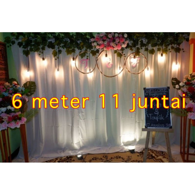 Jual Lampu gantung 6 meter 11 juntai, Lampu backdrop, Lampu dekorasi ...