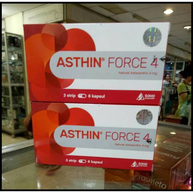 Jual TERBARU ASTHIN FORCE 4 MG (SUPLEMEN ANTIOKSIDAN) ISI 18 TABLET ...