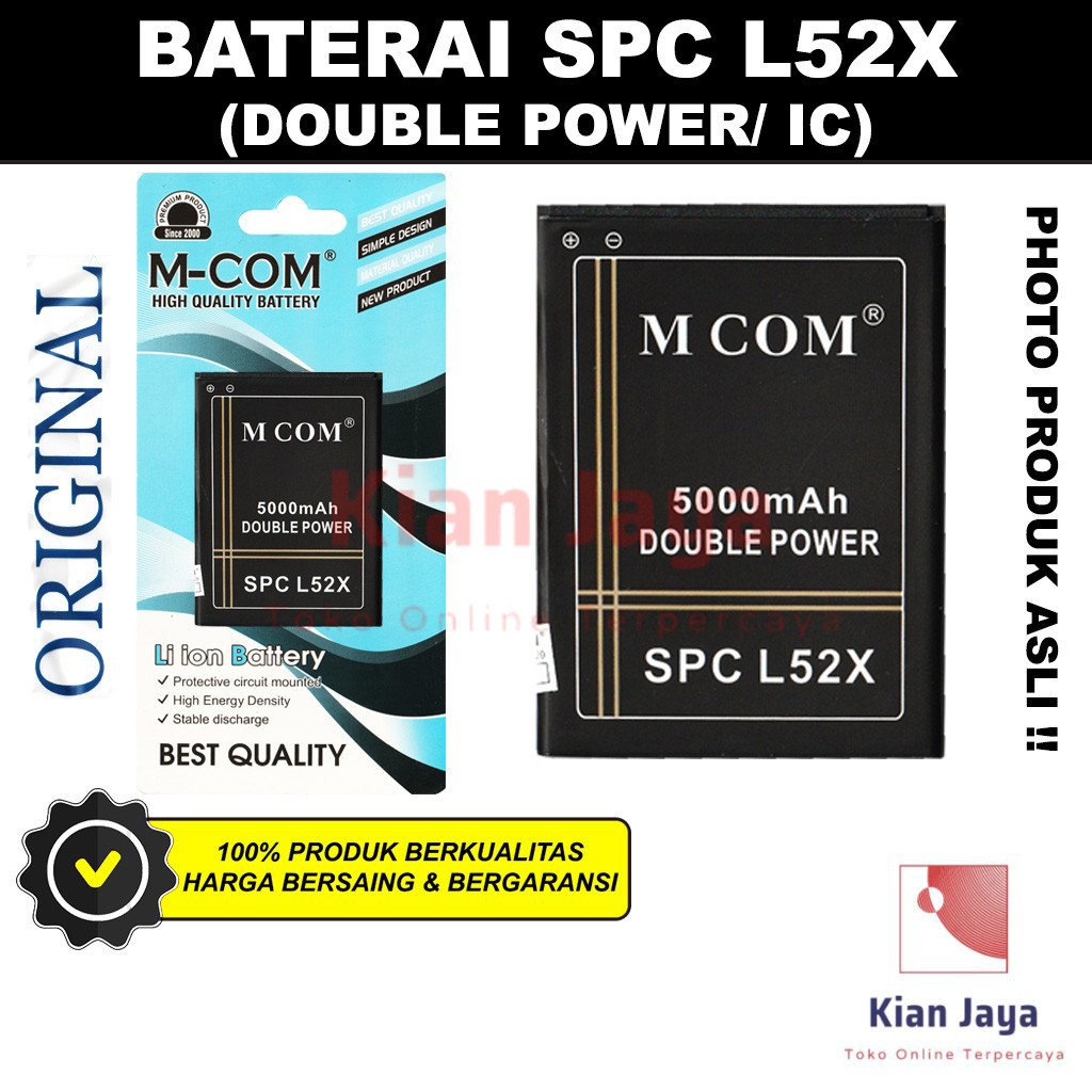 Jual MCOM Baterai Hp SPC L52X Original Double Power Batrai Batre ...