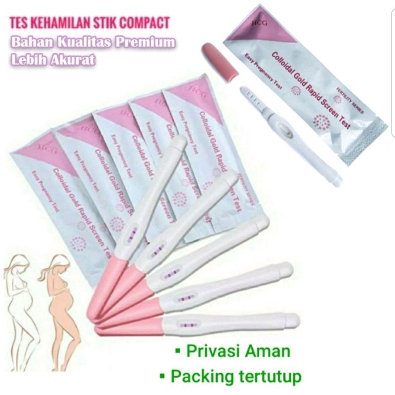 Jual TestPack COLLOIDAL Stik Compact HCG Test Pack Alat Tes Kehamilan ...