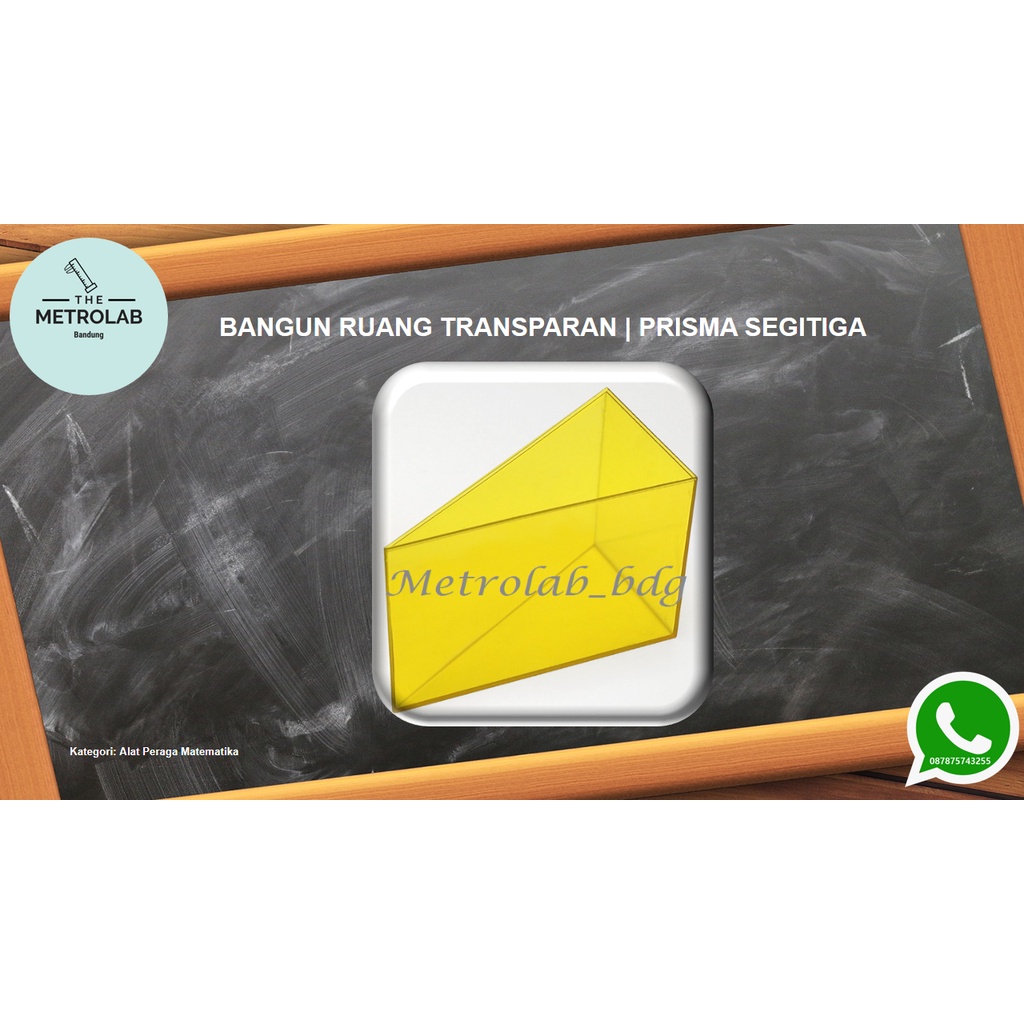 Jual Model Prisma Segi tiga siku-siku | Bangun ruang transparan | Alat ...