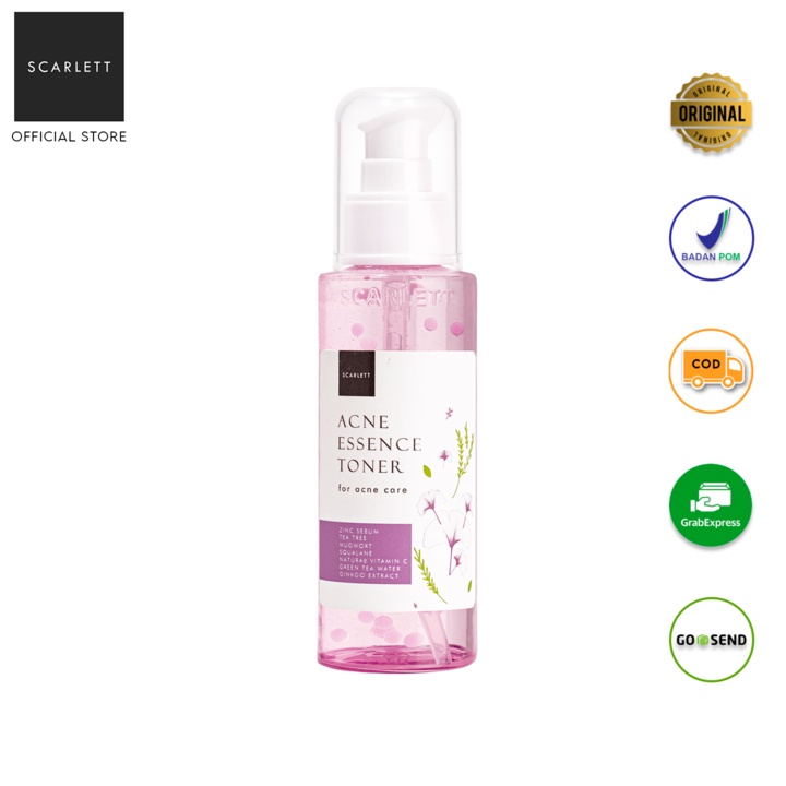 Jual NEW ~ SCARLETT WHITENING BRIGHTLY & ACNE ESSENCE TONER | SCARLETT ...