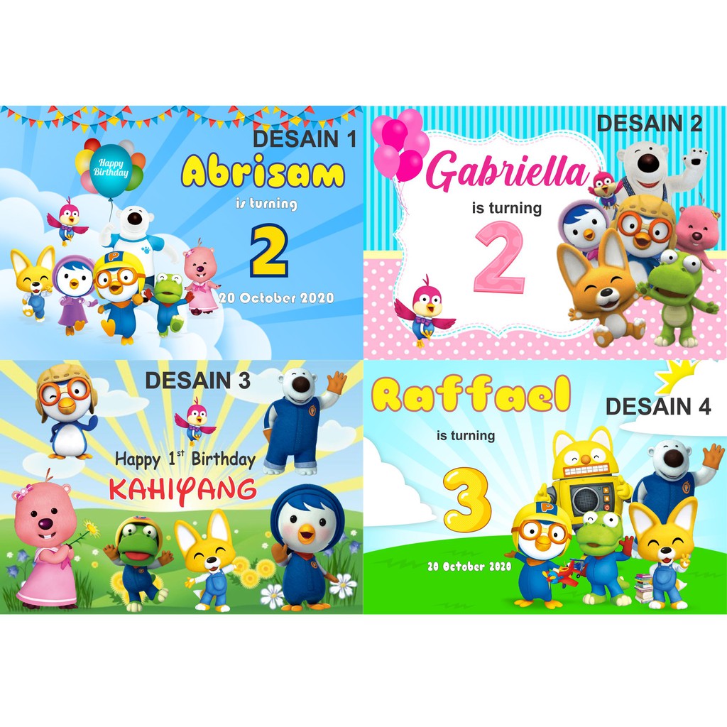Jual STIKER GOODYBAG/BENTO MOTIF PORORO | Shopee Indonesia