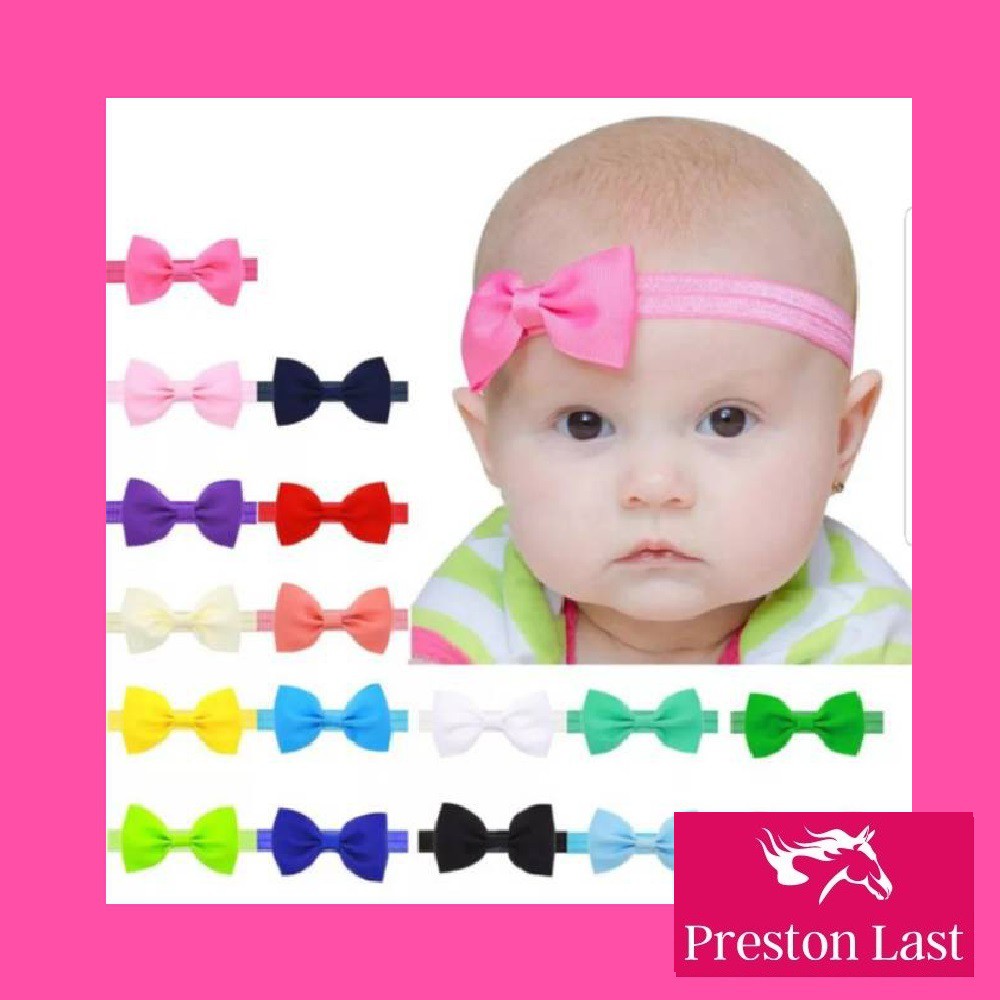 Jual Bandana Bando Pita 20 Warna untuk Aksesoris Rambut Bayi / Anak ...
