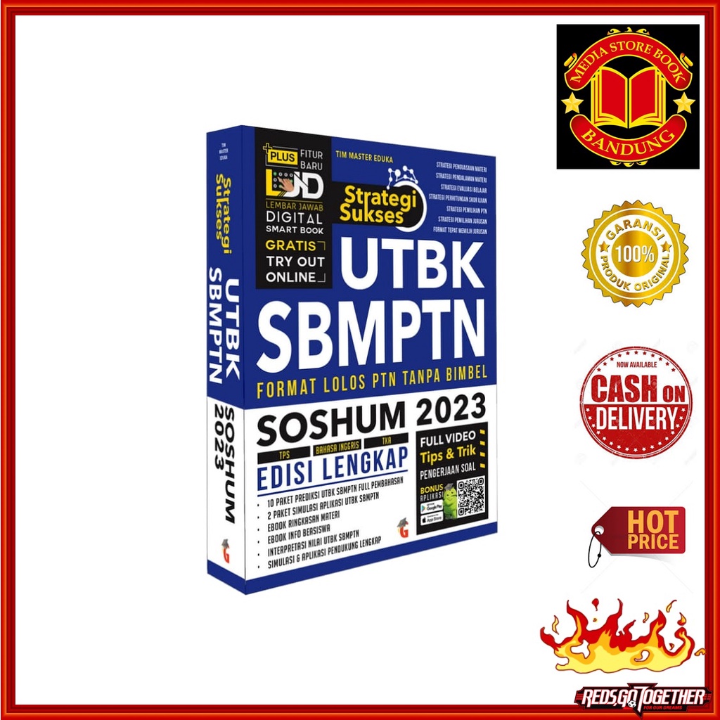 Jual BUKU SBMPTN SOSHUM 2023 - STRATEGI SUKSES UTBK SBMPTN SOSHUM 2023 EDISI LENGKAP(100% ...