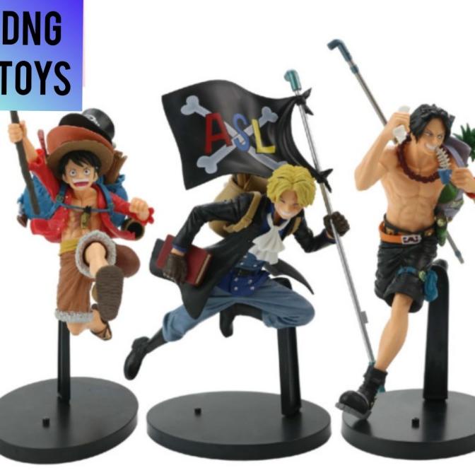 Jual one piece ASL figure luffy ace sabo set 3 bh barang ready | Shopee ...