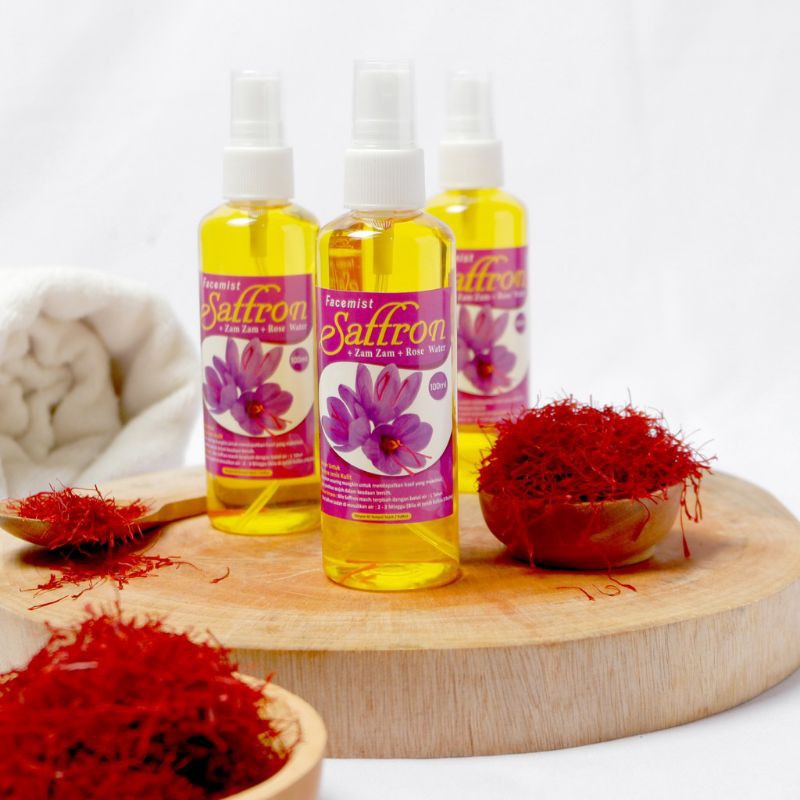 Jual Facemist Saffron dengan Zam Zam 100 ML ORIGINAL Face Mist Air ...