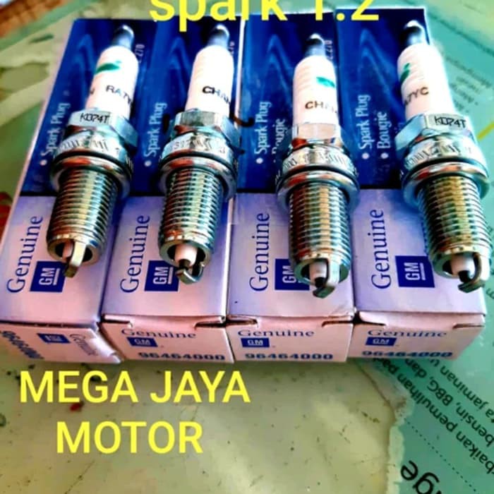Jual busi chevrolet spark 1200 cc original GM harga set 4 pc | Shopee Indonesia
