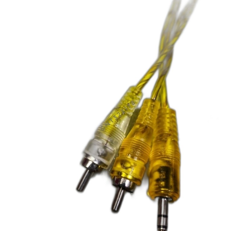 Jual KABEL AUDIO RCA 2 IN 1 TRANSPARAN 1,5 METER | Shopee Indonesia