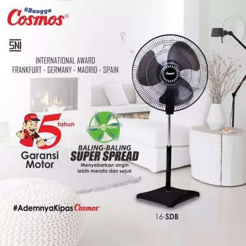 Jual Kipas Angin Berdiri Stand Fan Cosmos 16" 16 Inch 16-SDB 16SDB ...
