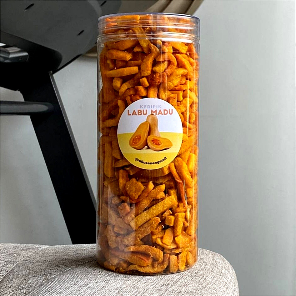 Jual KERIPIK LABU MADU CRISPY PREMIUM 1300ml | MAKANAN DIET SEHAT ...