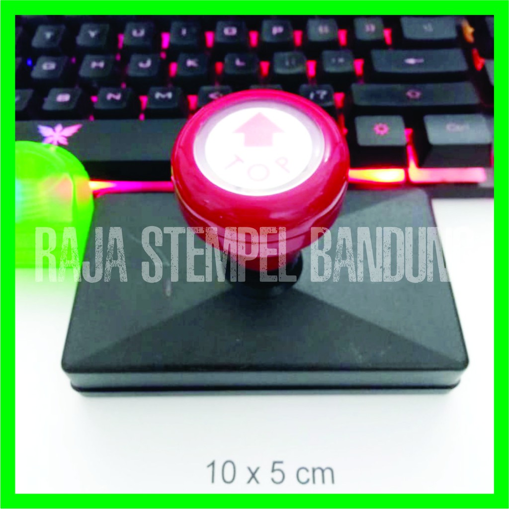Jual Stempel Flash Persegi Ukuran 10x5cm nama tandatangan, lunas ...