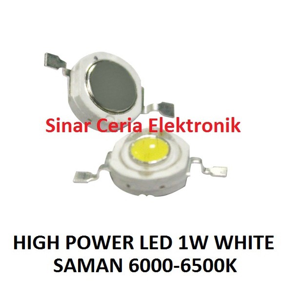Jual High Power LED 1W SAMAN White Emitter Bead - Biji LED Putih Super ...