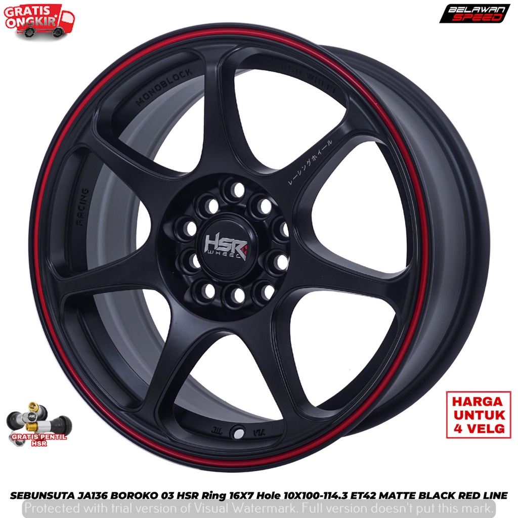 Jual VELG MOBIL IMODIFIKASI UNTUK NNOVA XPANDER NEW XENIA ALTIS ERTIGA SEBUNSUTA HSR R16 LEBAR 7 ...