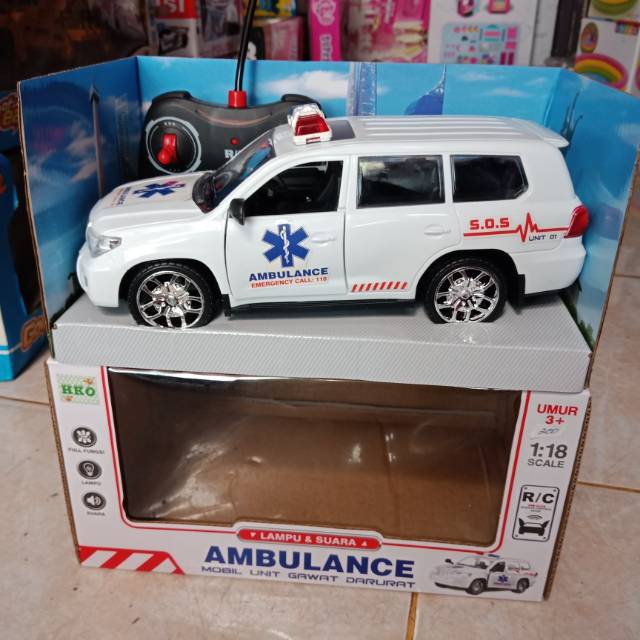 Jual Mobil rc ambulance skala 1 18 | Shopee Indonesia
