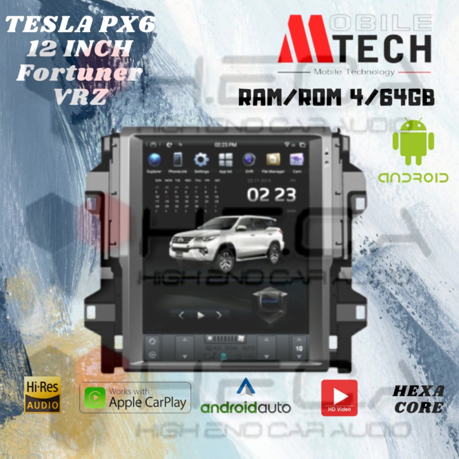 Jual Mtech TESLA PX6 Toyota Fortuner VRZ 4/64GB 12 Inch Android Head ...
