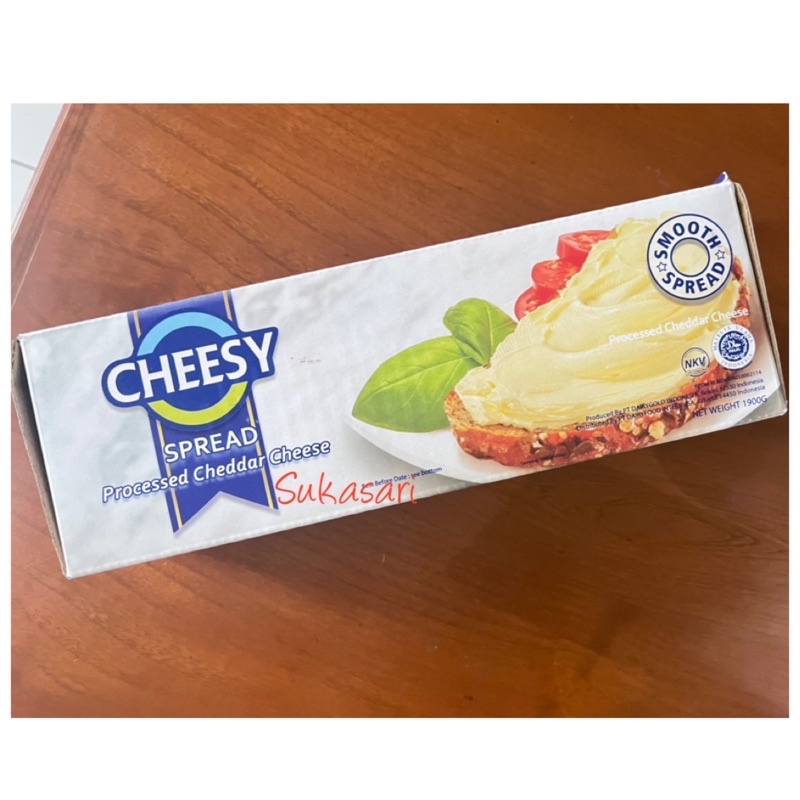 Jual Cheesy Spread 1,9kg / Cheddar cheese oles spread keju 1,9 kg ...
