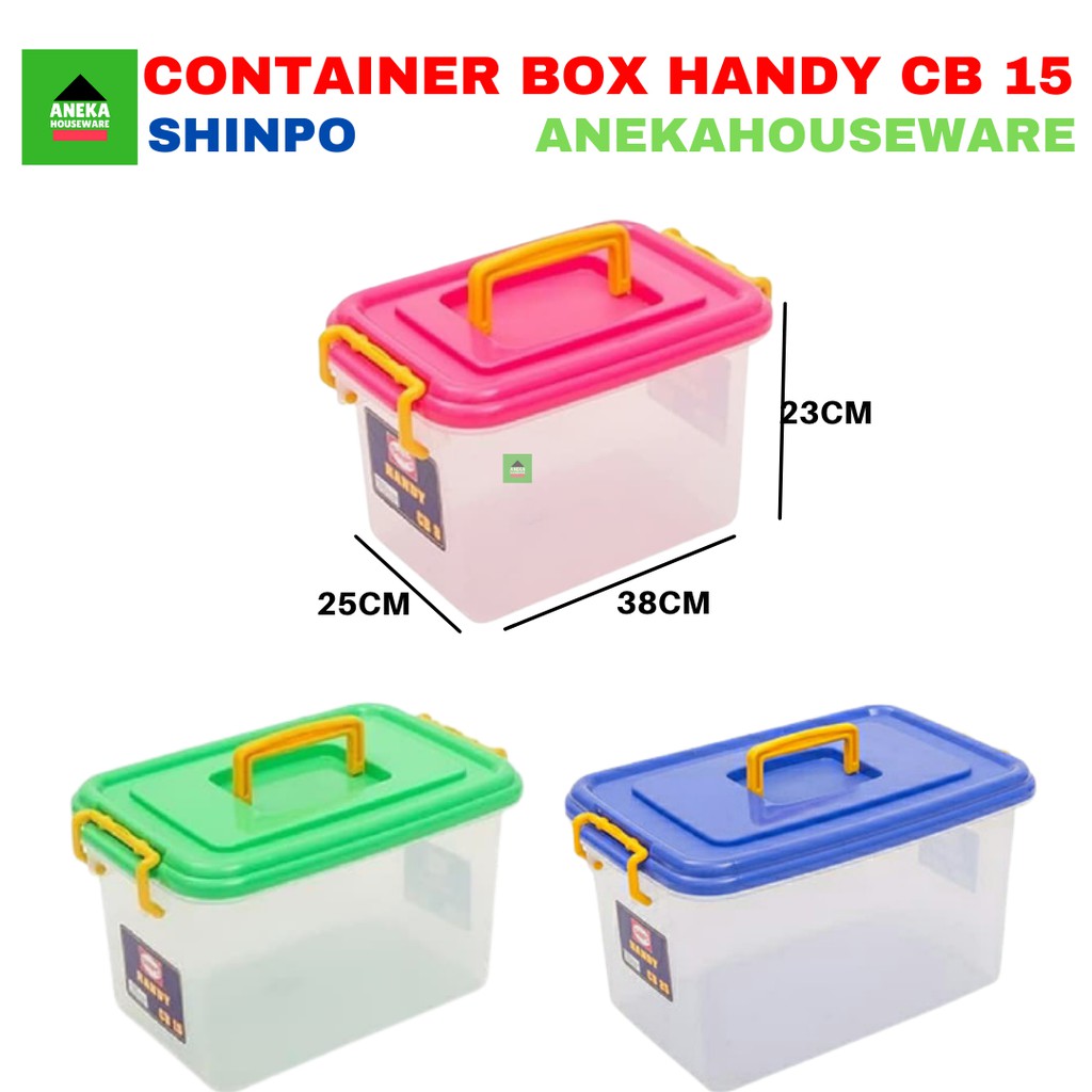 Jual Box plastik menyimpan serbaguna container box CB15 Shinpo | Shopee Indonesia