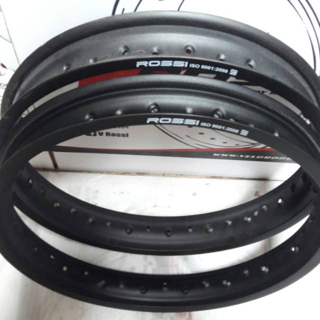 Jual Velg Rossi ring 18 uk 160-160 warna hitam doff/kulit jeruk ...