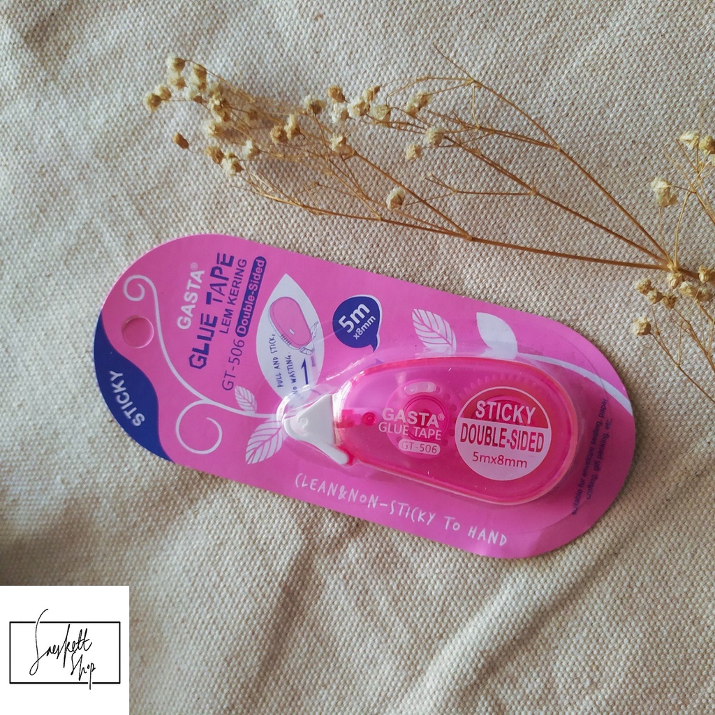Jual Lem Kering Roll Kertas Double Tape Lem Pita Double Sided | Shopee ...