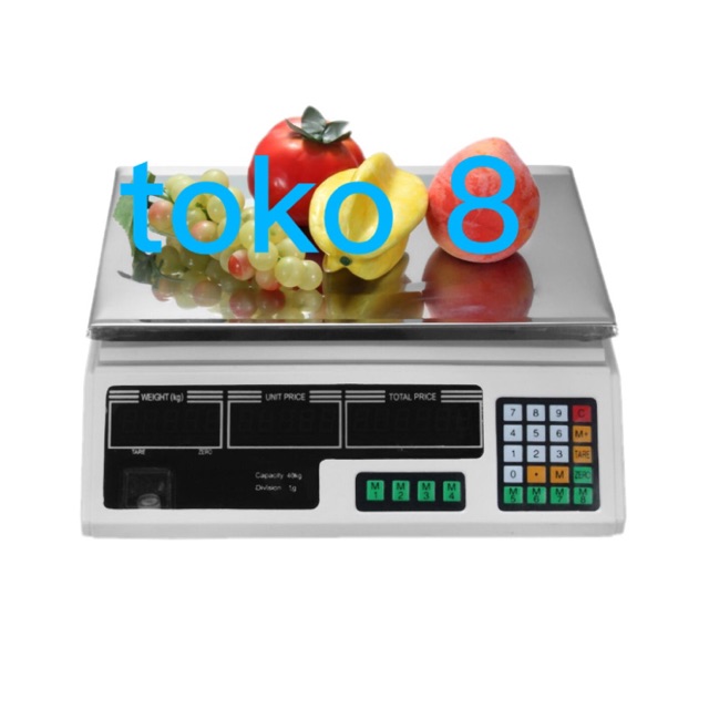 Jual Timbangan buah 30kg double display/digital computing scale 30Kg ...