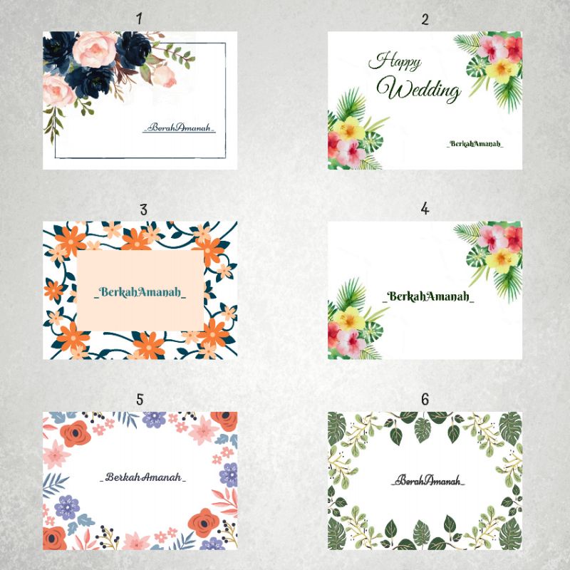 Jual Amplop custom motif bunga/amplop printing/amplop cetak/amplop ...