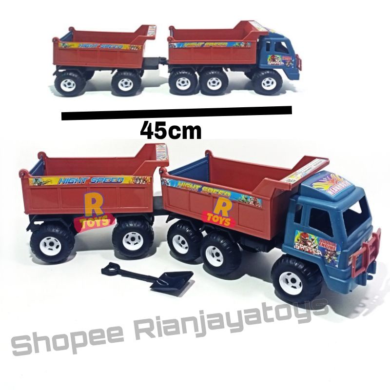 Jual Mobilan Truk Pasir Gandeng / Truk Pengangkut Pasir / Mainan Mobil ...