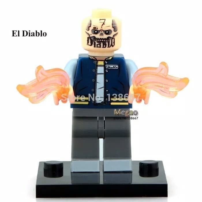 Jual El Diablo Lego Minifigure Suicide Squad XH317 Bootleg | Shopee ...